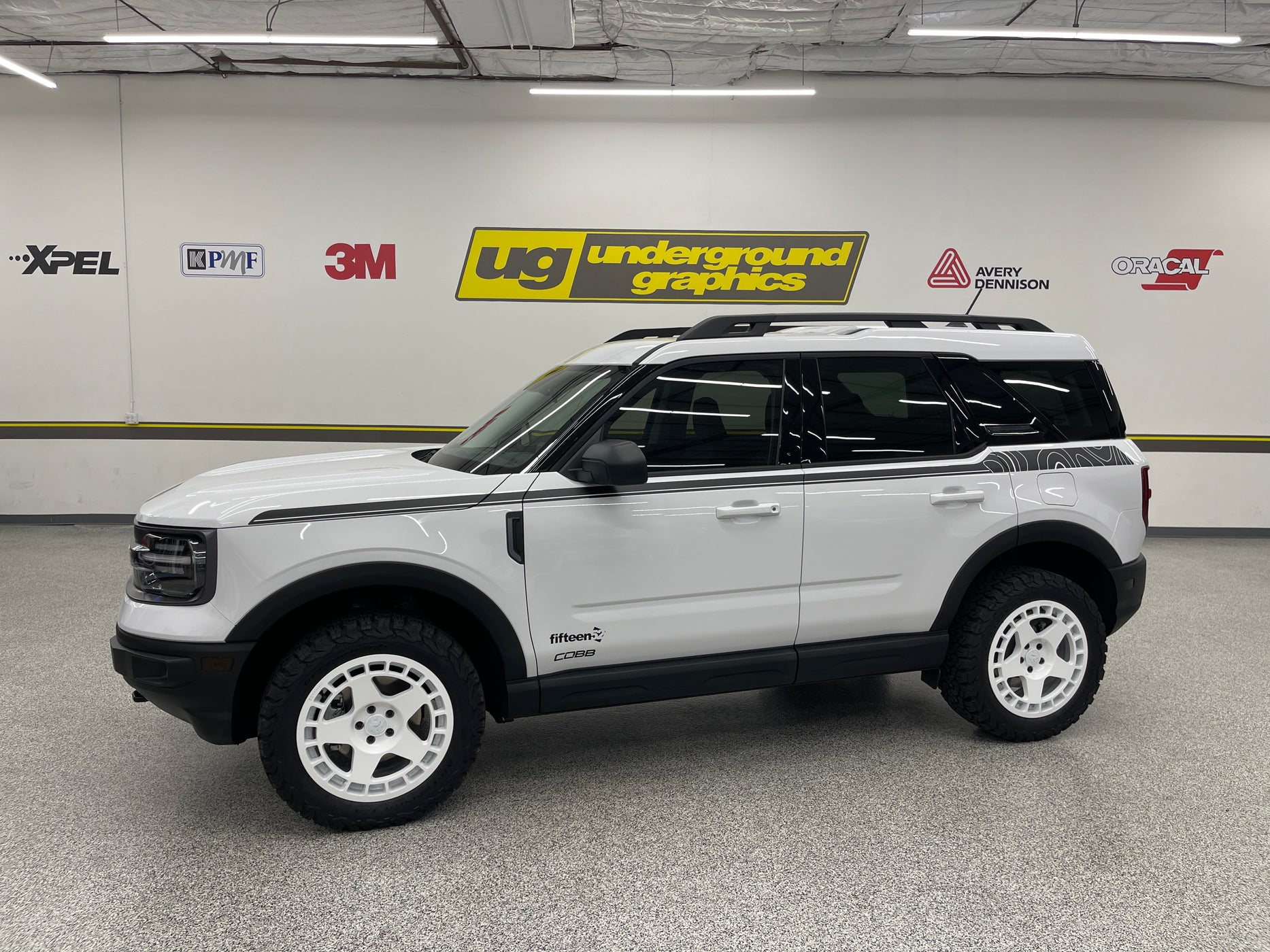 Bronco Sport Topography Stripes (Single Color) — Underground Graphics
