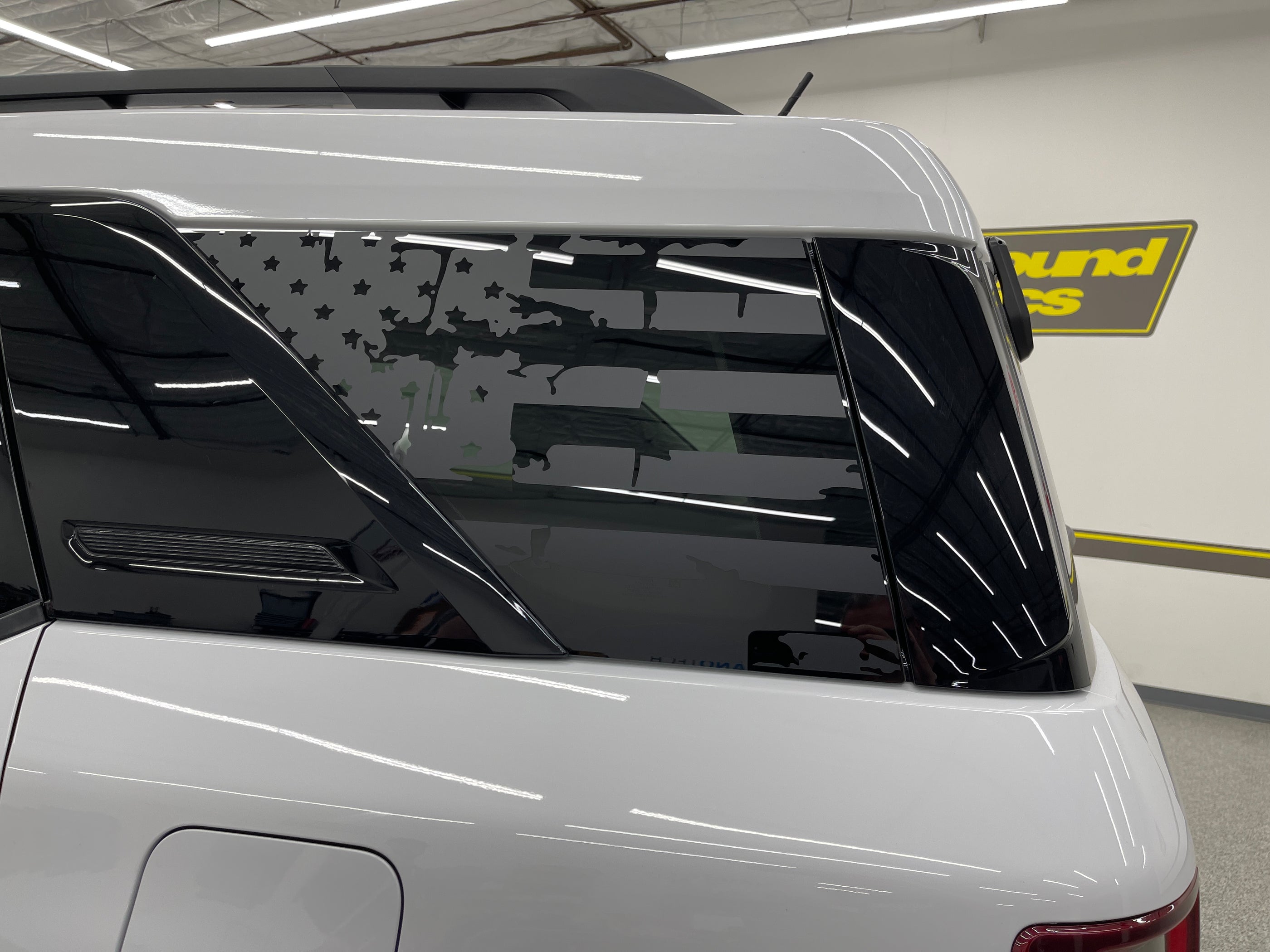 Bronco Sport Rear Quarter Window Flags and Graphics — Underground Graphics