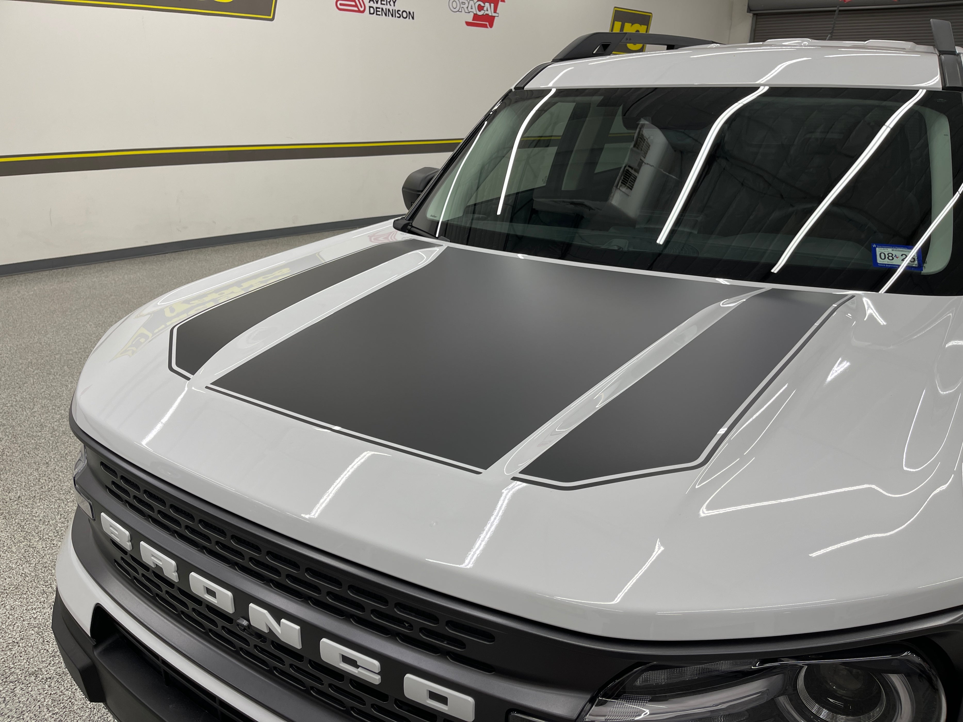 Bronco Sport Hoods Two-Color W/Pinstripe — Underground Graphics