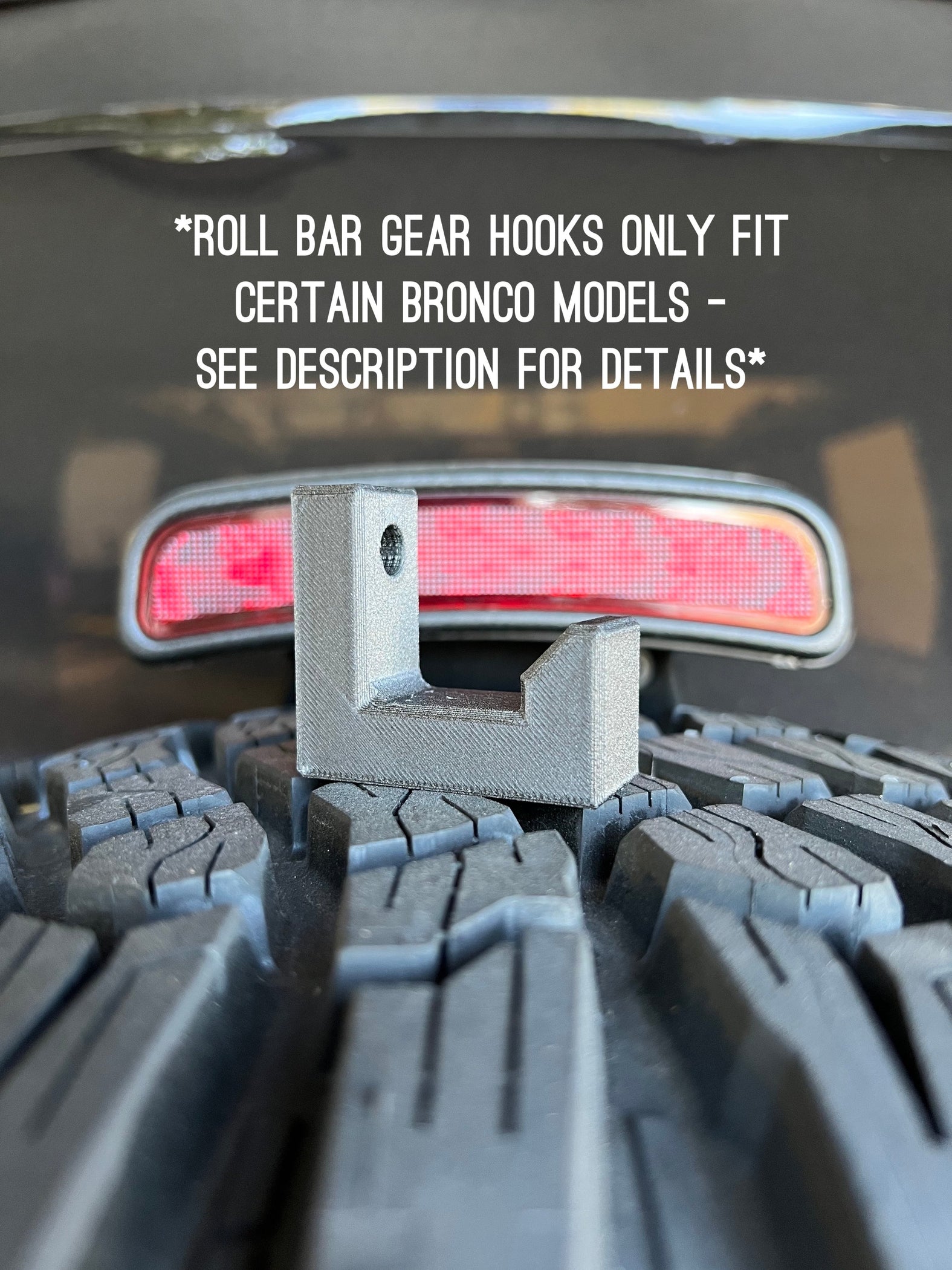 2021+ Ford Bronco Roll Bar Mount Cargo Area Gear Hooks - 4-Door Only ...