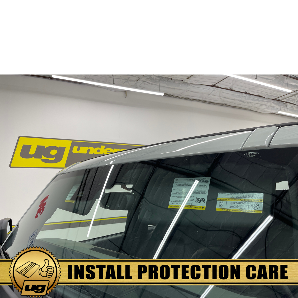 Bronco Visor Black Out Overlays — Underground Graphics