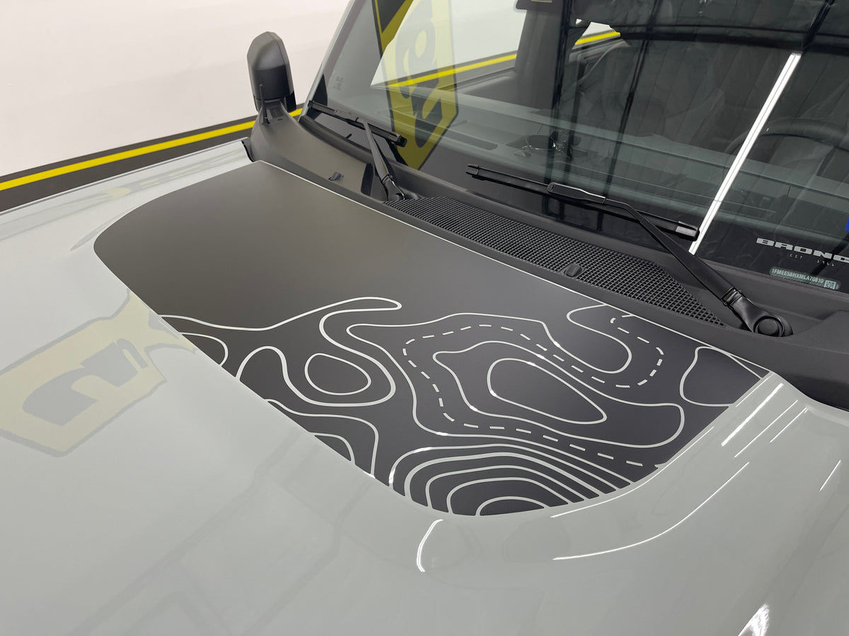 Bronco Topography kit (2021+) SINGLE COLOR — Underground Graphics