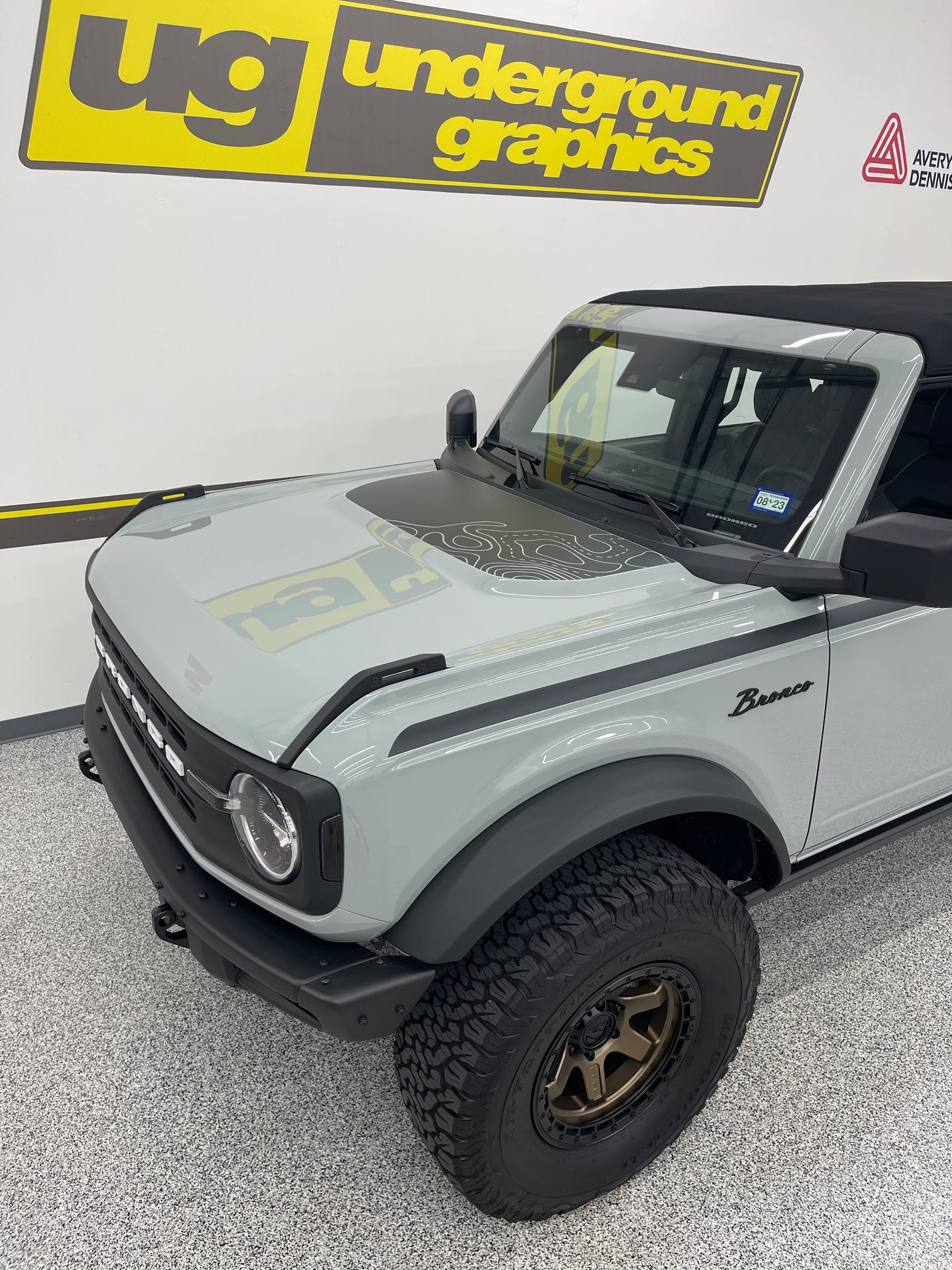 Bronco Topography kit (2021+) SINGLE COLOR — Underground Graphics