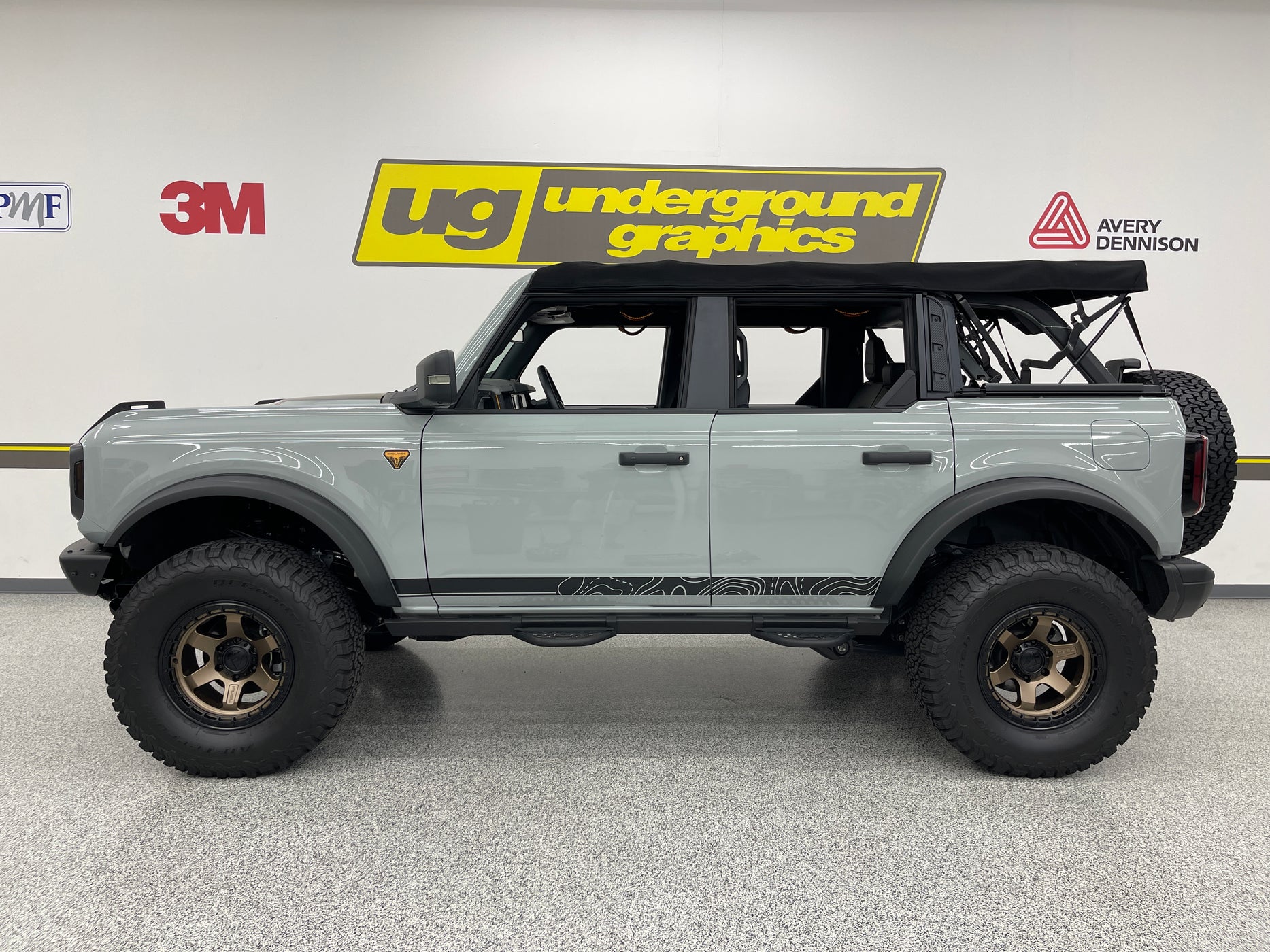 Topography Bronco Rocker Kit — Underground Graphics