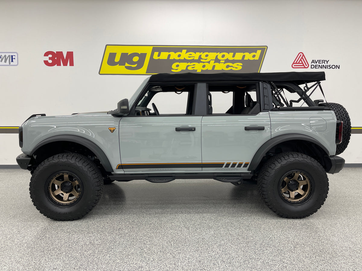 First Low Bronco Rocker Kit — Underground Graphics