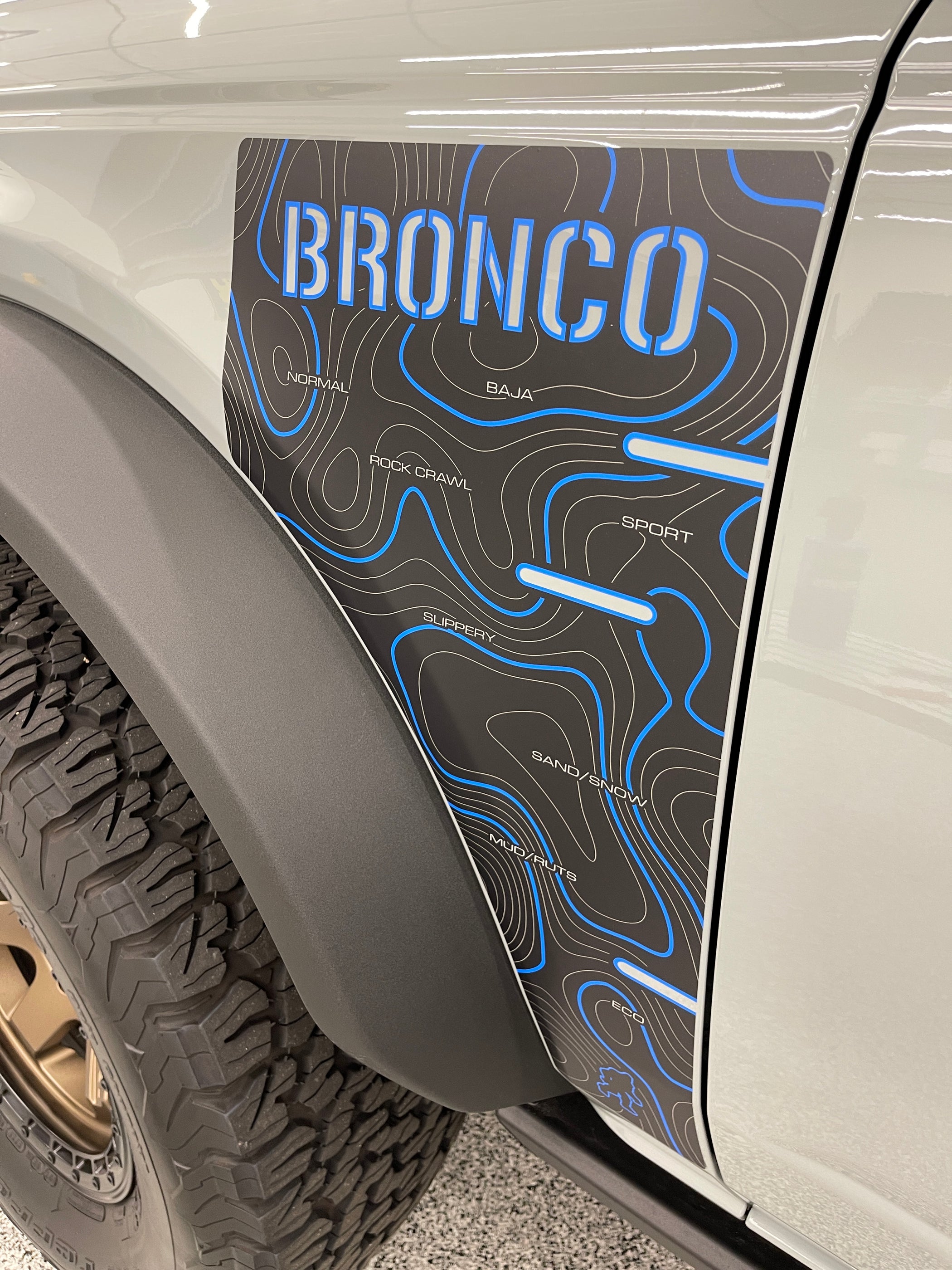 Bronco "Glade" Fender Graphics — Underground Graphics