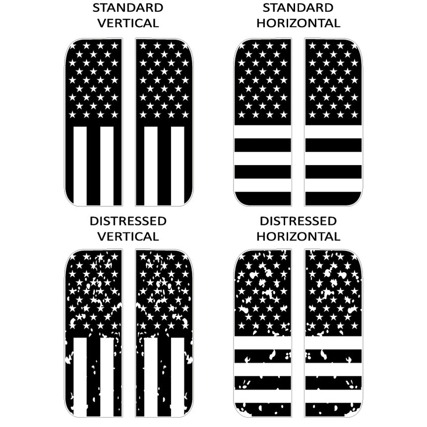 Jeep JLU/JT Rear Door Window Flags — Underground Graphics