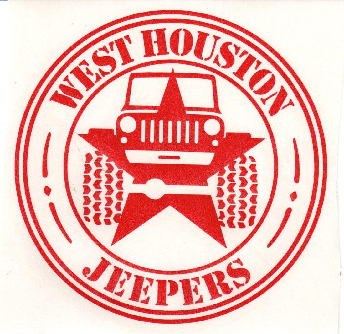 WEST HOUSTON JEEPERS OFFICIAL DECALS — Underground Graphics